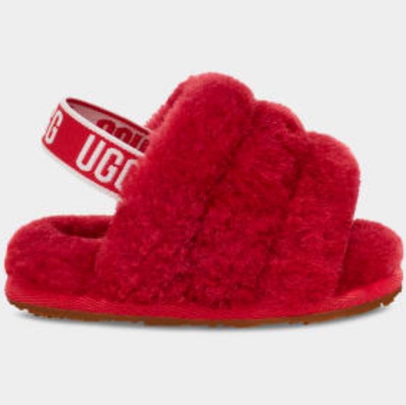 UGG | Shoes | Ugg Samba Red Fluff Yeah Slide And Lovey Size Us 003 ...
